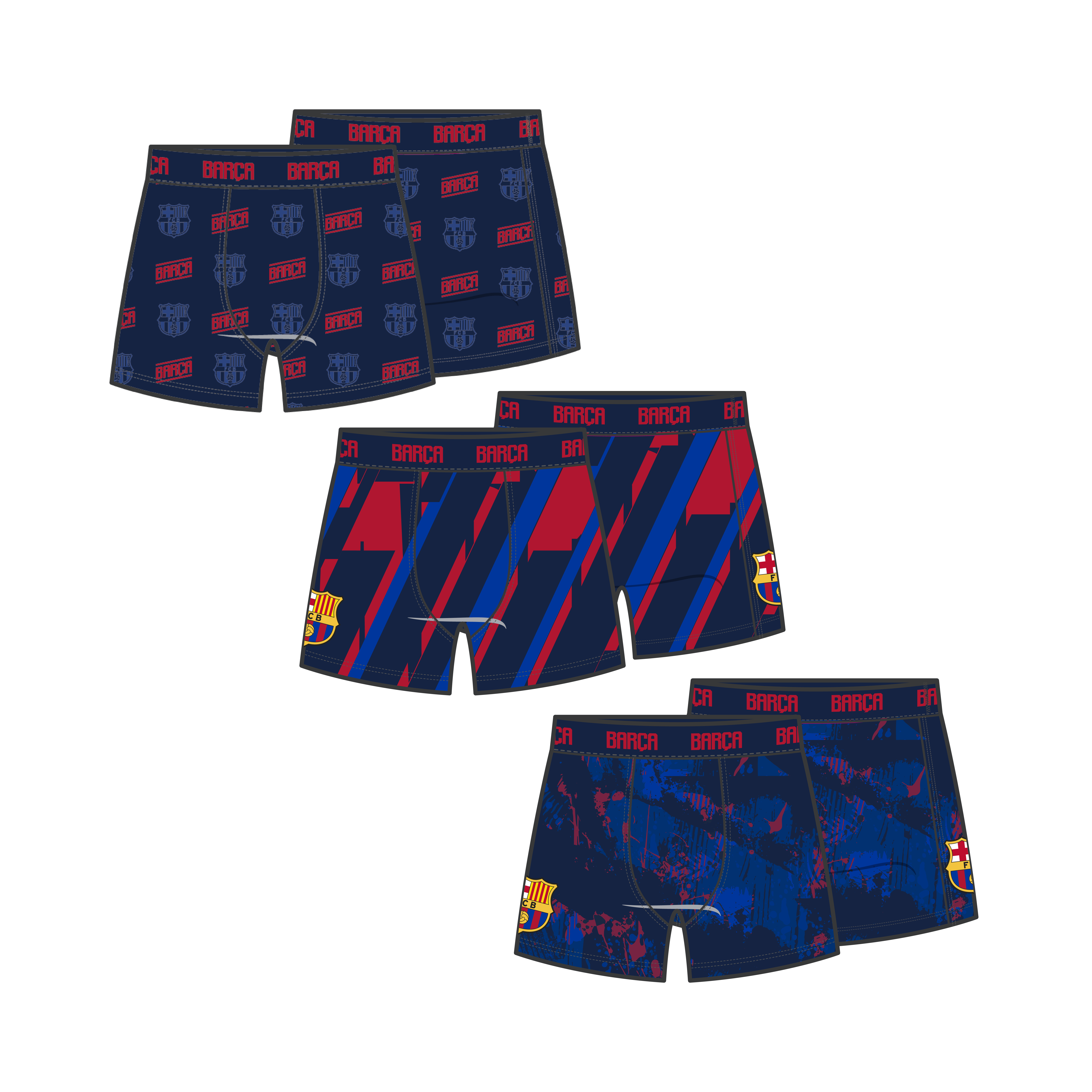 BARCELONA 3 PACK BRIEF BOXER - Fexpro