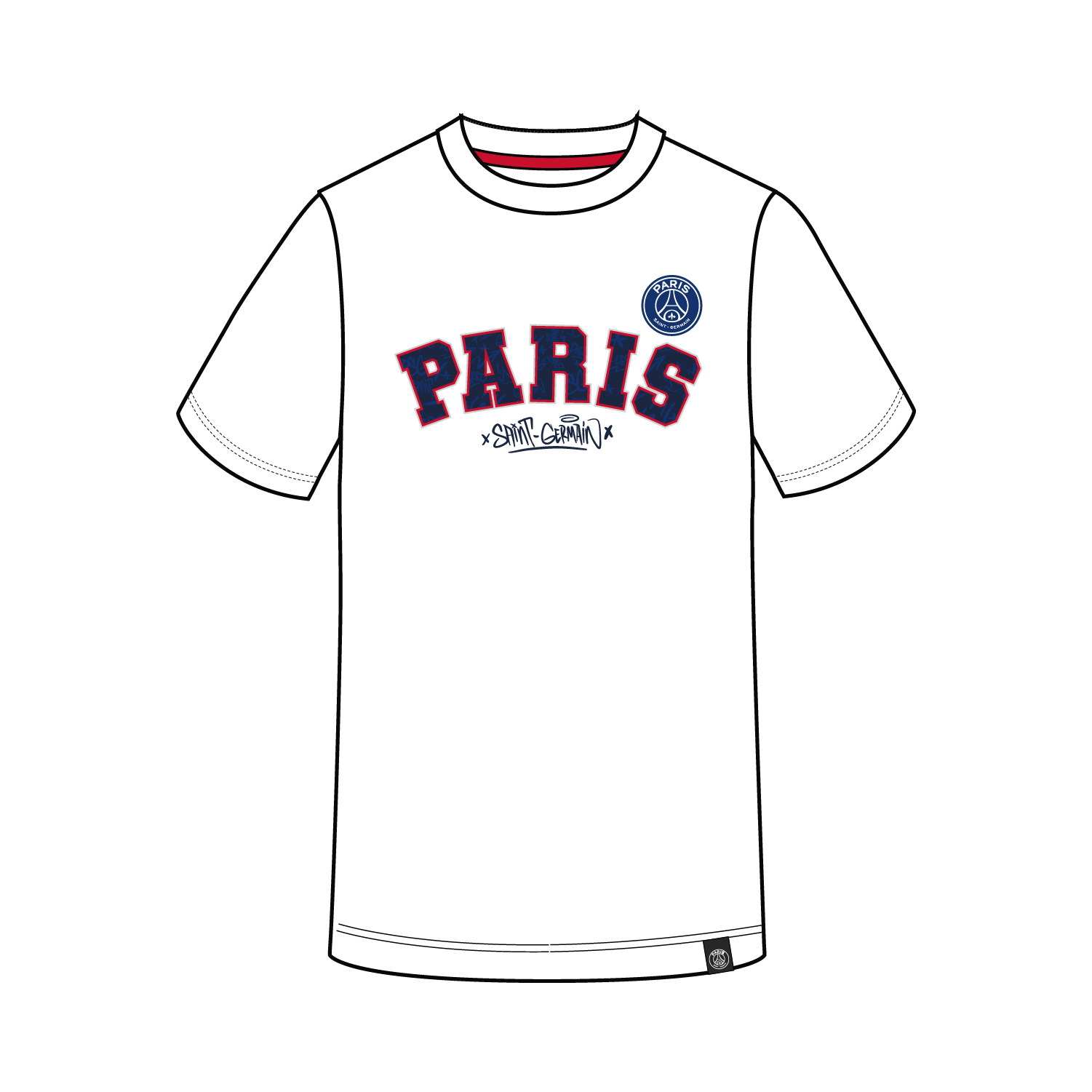 PSG GRAFFITI CORE T-SHIRT - Fexpro